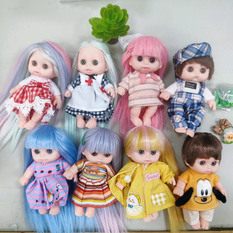búp bê 5in bé trai ,bé gái gắn tóc sẵn (ib shop chọn màu tóc),chưa ...
