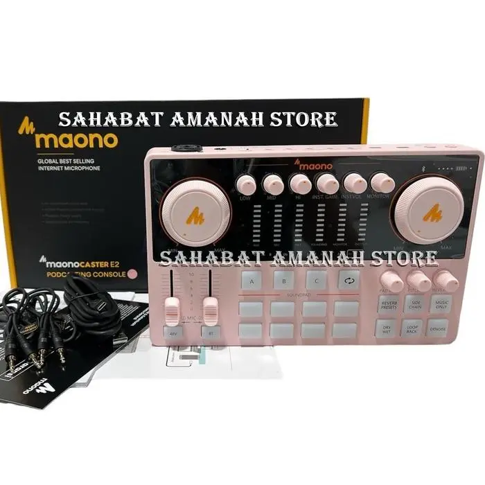 READY NEW ORIGINAL MAONOCASTER E2 AME2 PINK MAONO E 2 AME 2 SOUNDCARD ...