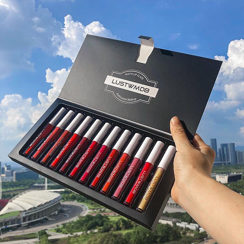 Set Glaze Bibir Matte, Kemasan Matt, Tahan Lama, Tidak Luntur, - TikTok ...