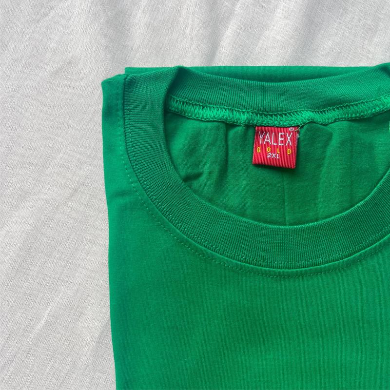 [COD] EMERALD GREEN Yalex Round neck Plain Shirt | kids & Adult ...