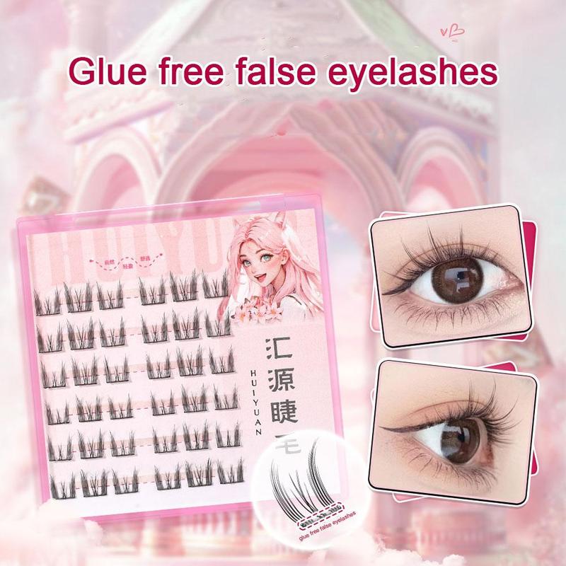 Little Devil False Eyelashes Natural Dovetail Segmented Lash - TikTok ...