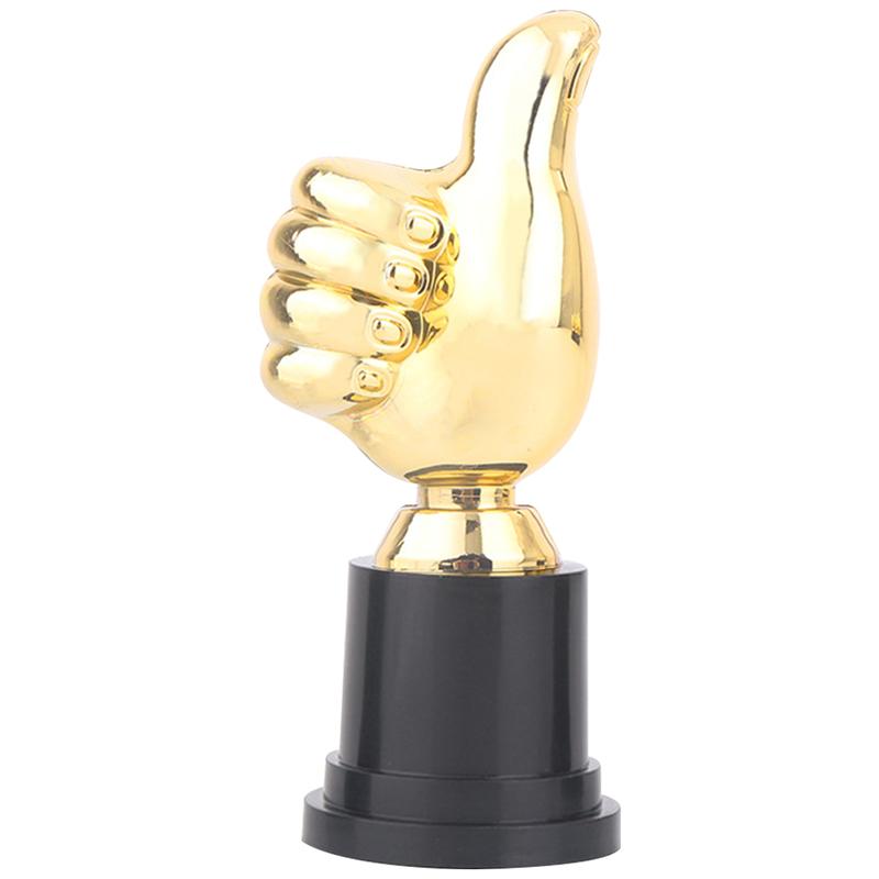 Thumbs Trophy Encouragement Plastic Gold Trophy 5 Inch Football ...