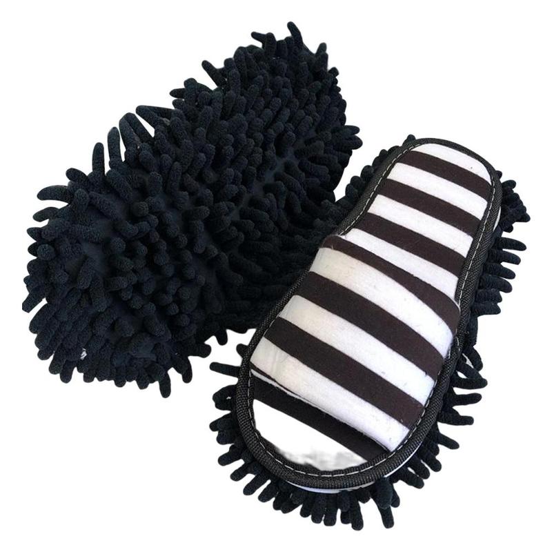 Microfiber Chenille Mop Slippers Portable Toe Lazy Cleaning - TikTok ...