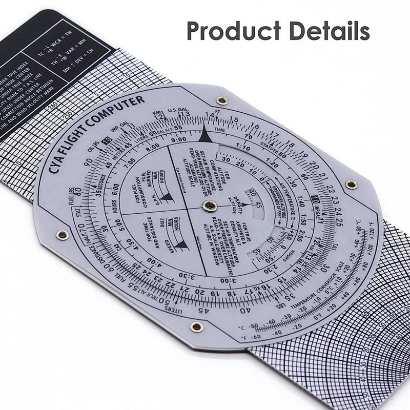 E6B Flight Computer Aviation Plotter Circular Slide Rule Use - TikTok ...