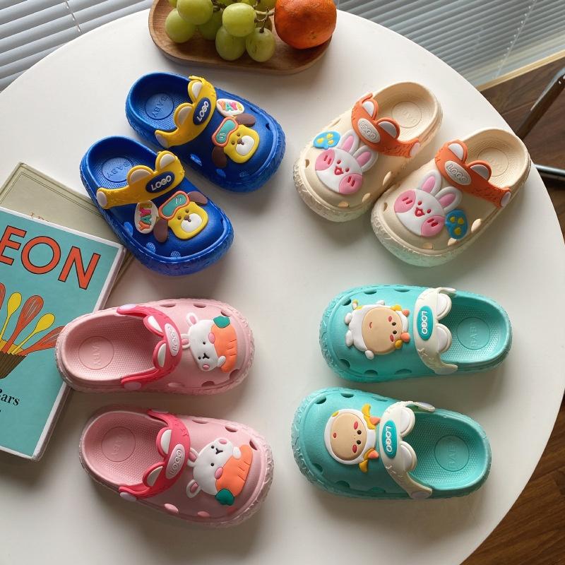 YY READY STOCK Cartoon Colour Cute slipar budak anak-anak kasut ...