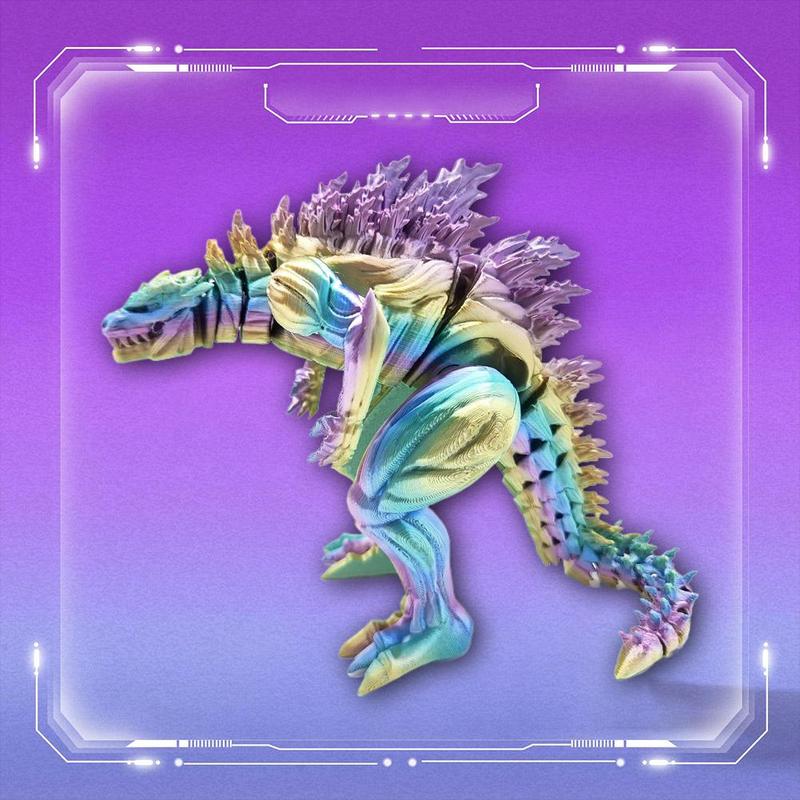 Godzilla 18cm Cool Muscle Dinosaur Action Figure Decoration Rotatable ...