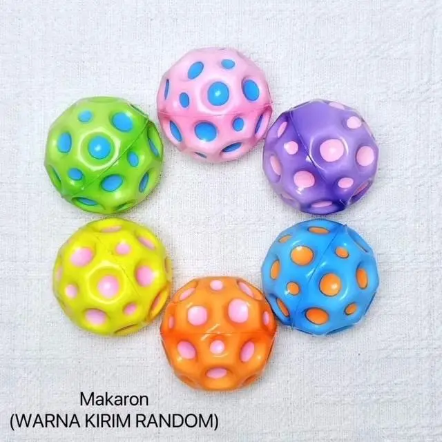Mainan Anak Bola Lempar Bouncy Ball Moon Ball Edukasi Fidget Toys Anti ...