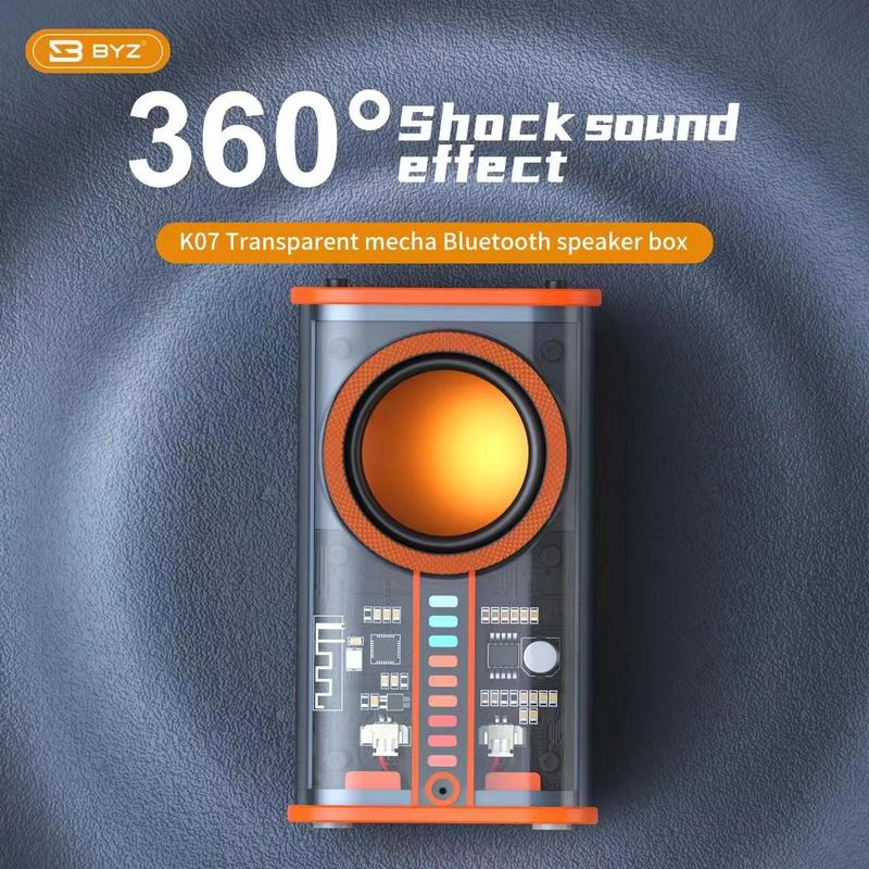 BYZ Official Bluetooth Speaker New Transparent Mech Audio TW - TikTok ...