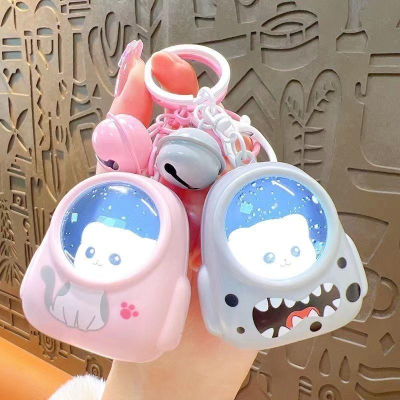 Keychain Backpack Animal Astronaut Lampu Kucing/Membawa Liontin ...