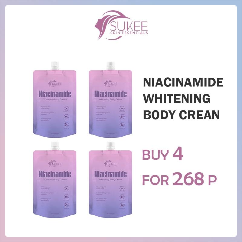 Losyen Badan Niacinamide, Nilai SUKEE, 4 PCS, Krim Pemutih Badan ...