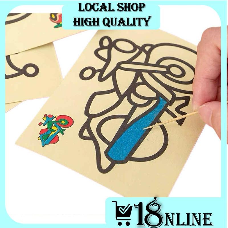[Seni Pasir Berwarna] [High Quality] DIY Kids Sand Painting Art ...