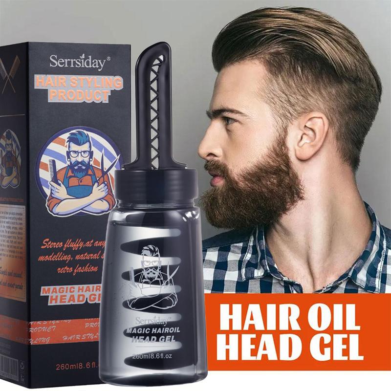 Hair Wax Gel With Comb 2 In 1 Men Styling Gel With Comb Long-Lasting ...