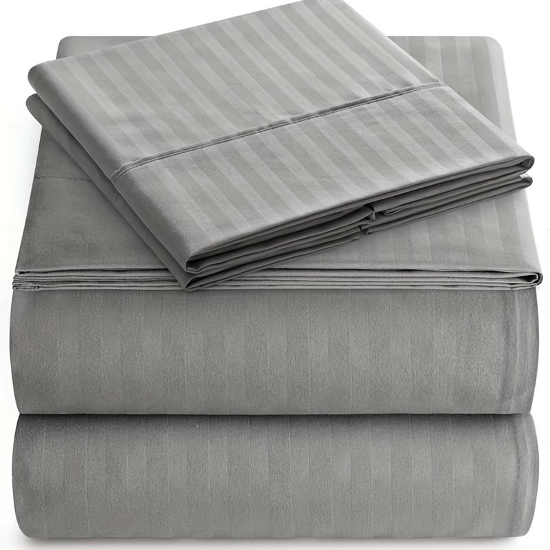 Italian Prestige Collection Striped Bed Sheet Set - 1800 Luxury ...