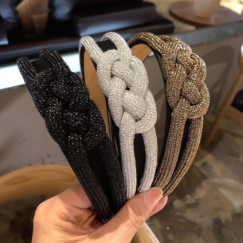 Ikat Kepala Berpintal, Gaya Korea, Ikat Rambut Bersimpul mewah ...