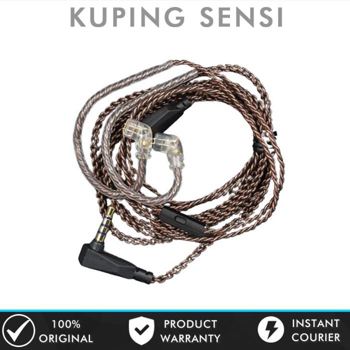 Promo Kabel KZ Copper dengan Mic untuk Earphone Knowledge Zenith - FLAT ...