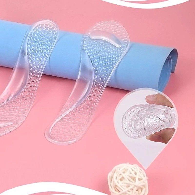 Clear silicone (full foot) insole, anti-loose, thick, very soft ...