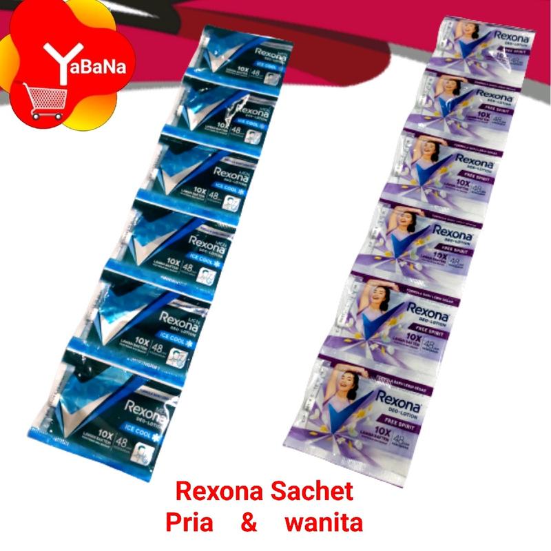 Rexona Deo Lotion 9gr isi 6 sachet Pria dan wanita - Shop | Tokopedia