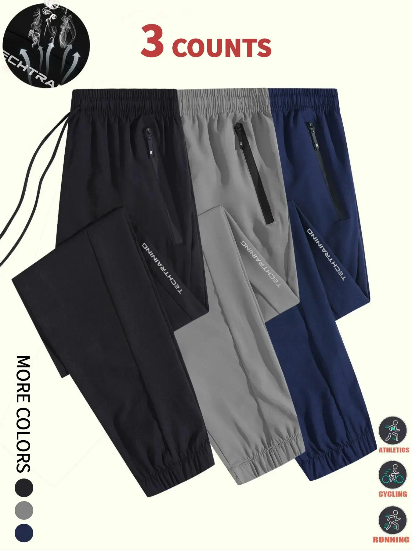 Men's Solid Color Button Pocket Drawstring Cargo Pants, Regular ...