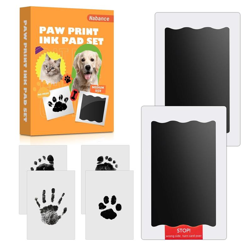 Paw Print Kit - 4-Pcs Paw Print Stamp Pad, 2 Photo Frames, Larleaf ...