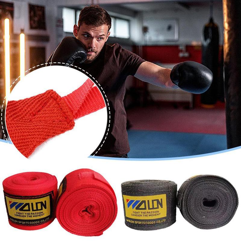 2pcs Boxing Wrap Sports Hand Wraps Support For Muay Thai Kickboxing ...
