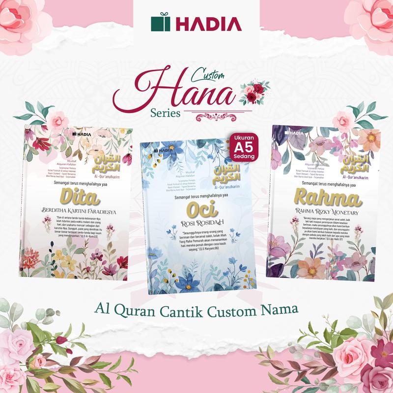 Al-Quran Custom Nama "Hana Series " Terjemah Perkata ukuran sedang ...