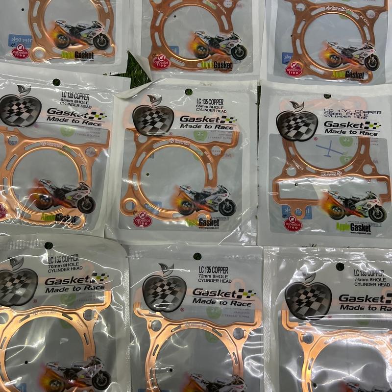 Apple Gasket LC135 Y15 CYLINDER HEAD GASKET COPPER 8 HOLE MOTOR ...