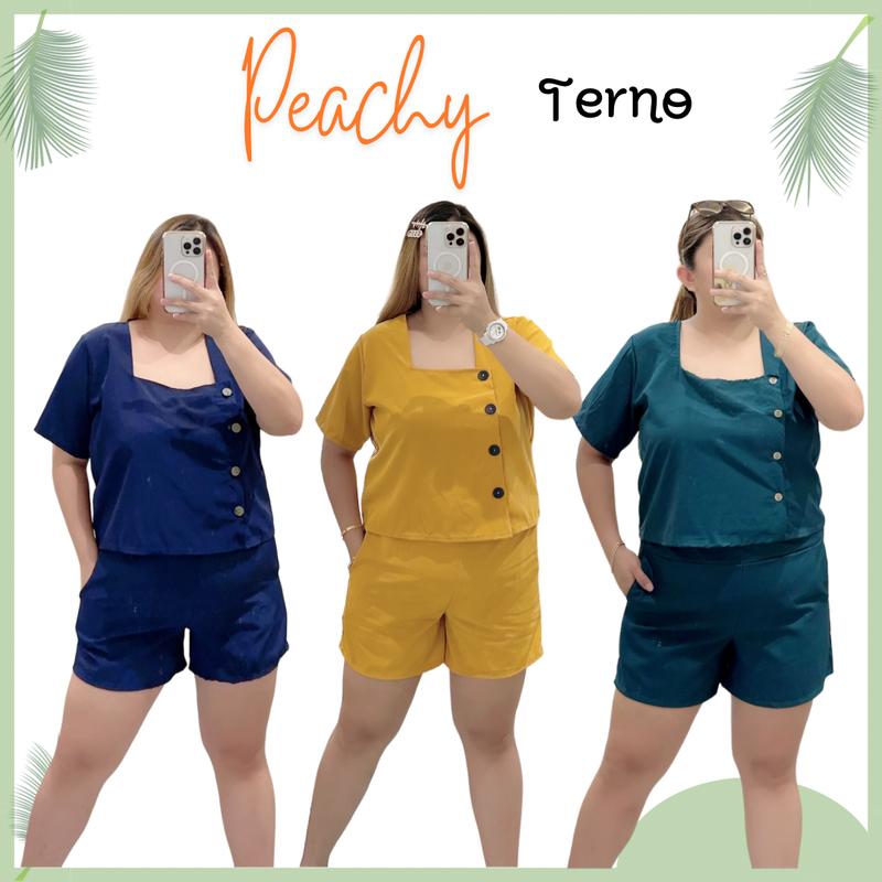 PEACHY Button Square Neck Terno Set Coordinates Womenswear - TikTok ...