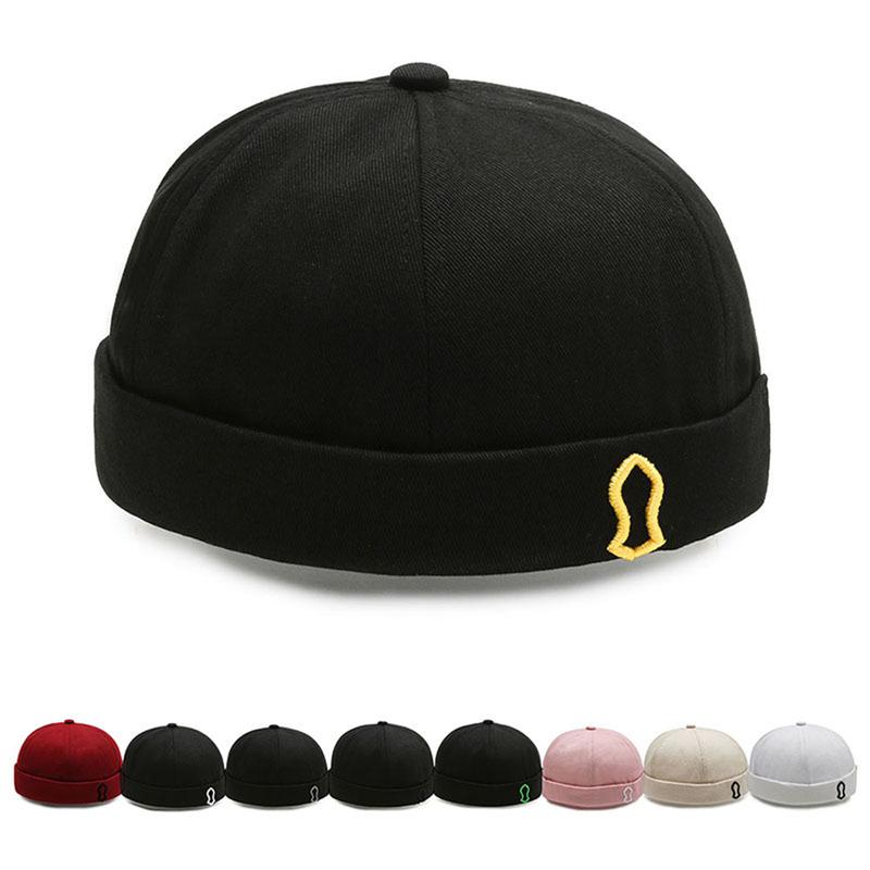 (BREEZES) Men Women Landlord Hat Vintage Dome Hat Unisex Brimless ...