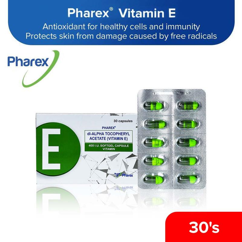 Pharex® E 400 IU 30 Tablets - Ang vitamin E na kayang araw-arawin ...