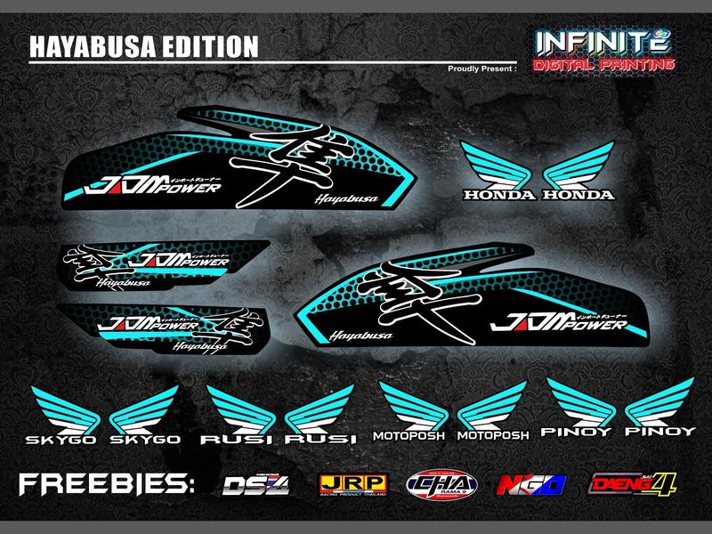 HAYABUSA TMX / RUSI / PINOY / SKYGO / MOTOPOSH / DECALS STICKER ...