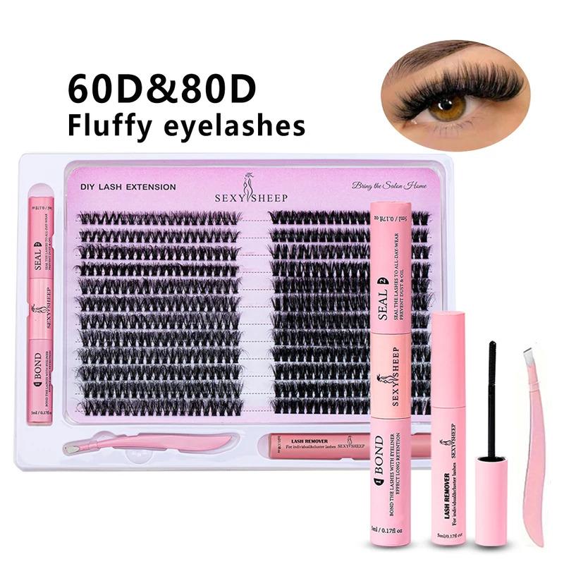 Kit Sambungan Bulu Mata, DIY, 480pcs Bulu Mata Individu, Campuran ...