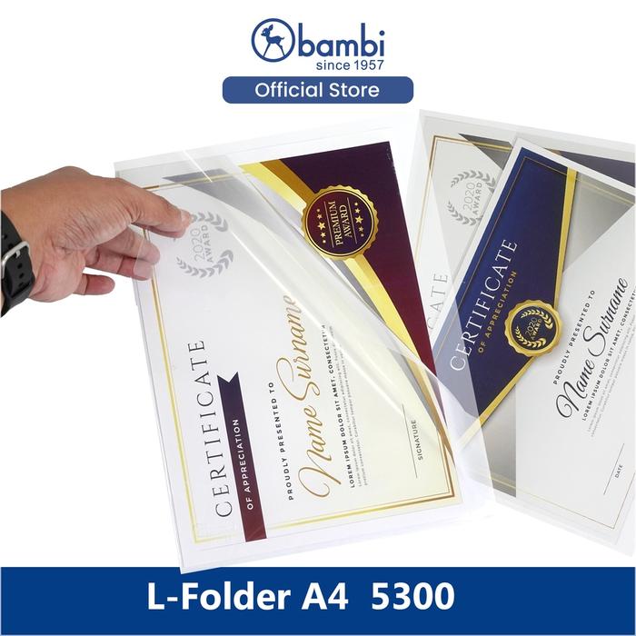 Promo Bambi Map Dokumen A4 Transparant Tipe Map Berkas Bussiness File ...