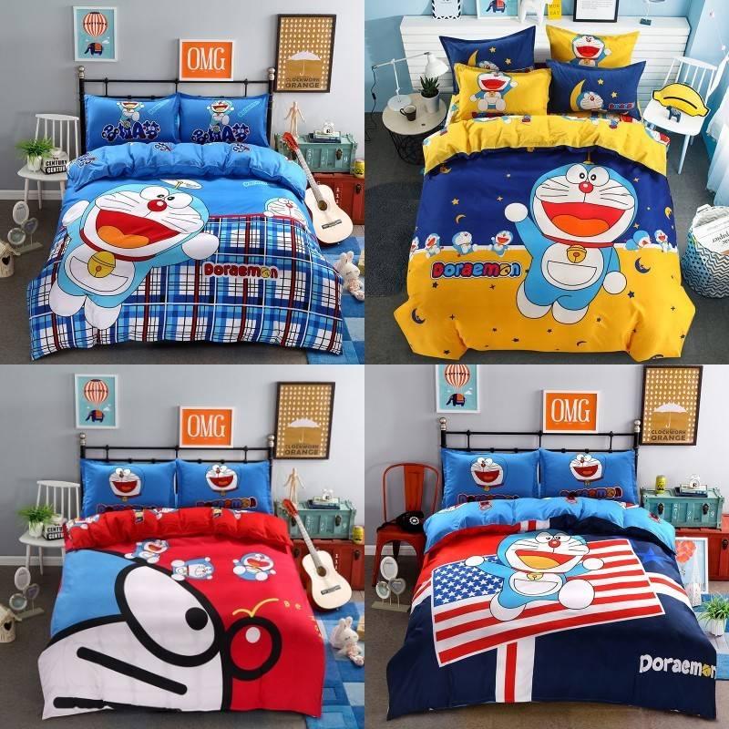 Set Tempat Tidur Doraemon Kartun, Xin, 3in1, Termasuk Cadar, - TikTok ...