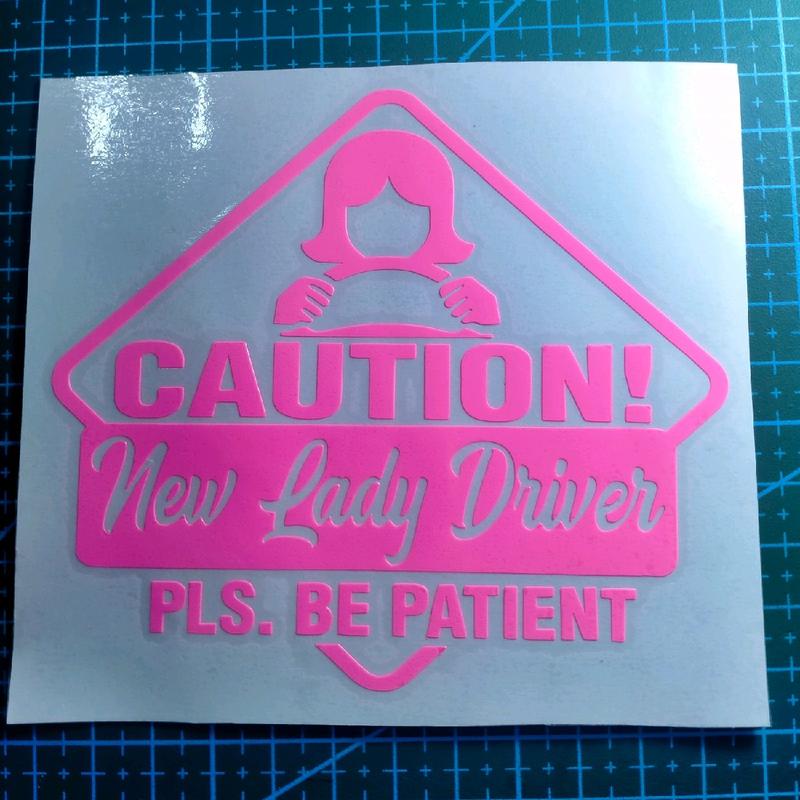 New Lady Driver Car Vinyl Sticker Cutout - TikTok Shop Philippines