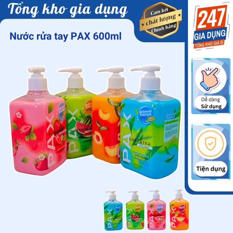 Nước rửa tay PAX nhiều mùi hương chai 600ml - TikTok Shop Vietnam