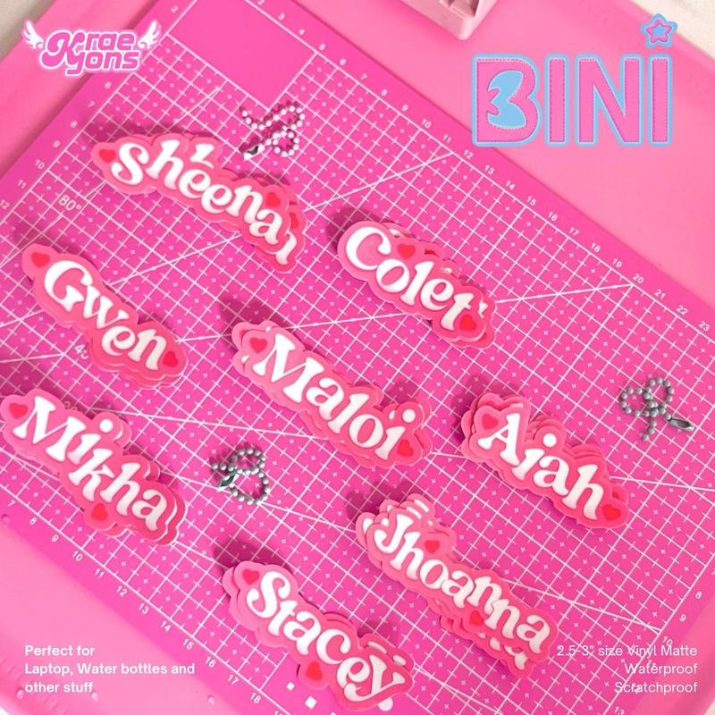 BINI Names Cherry on Top Inspired Waterproof Vinyl Glossy Stickers ...
