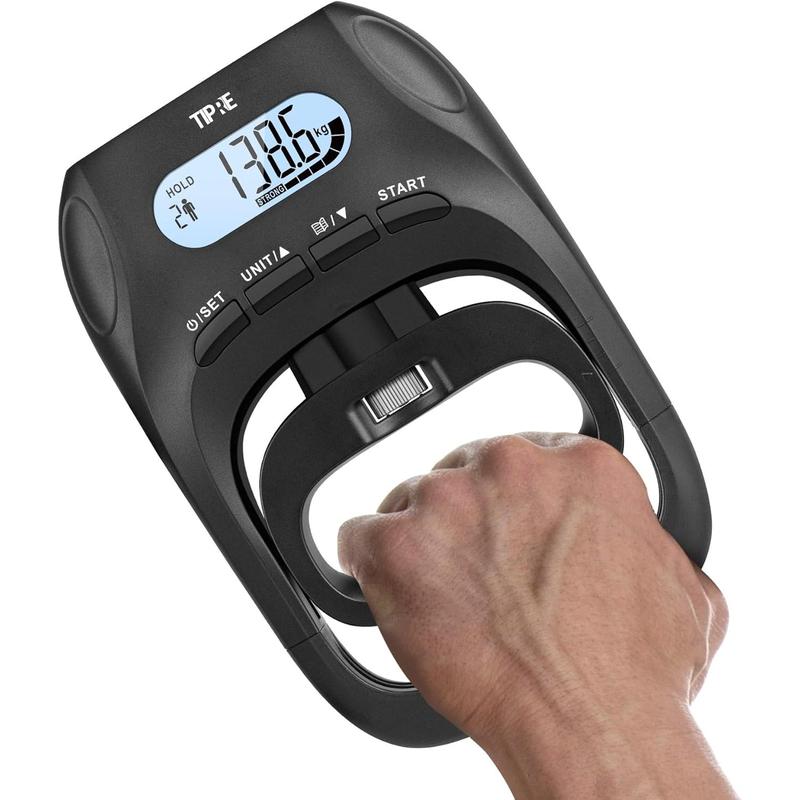 396lbs/180kg Grip Strength Tester, Hand Grip Dynamometer, Digital Grip ...