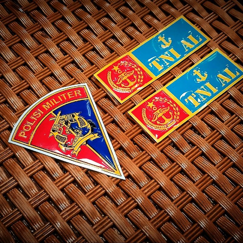 stiker lambang pom al dan plat nomer tni al Paper - Shop | Tokopedia