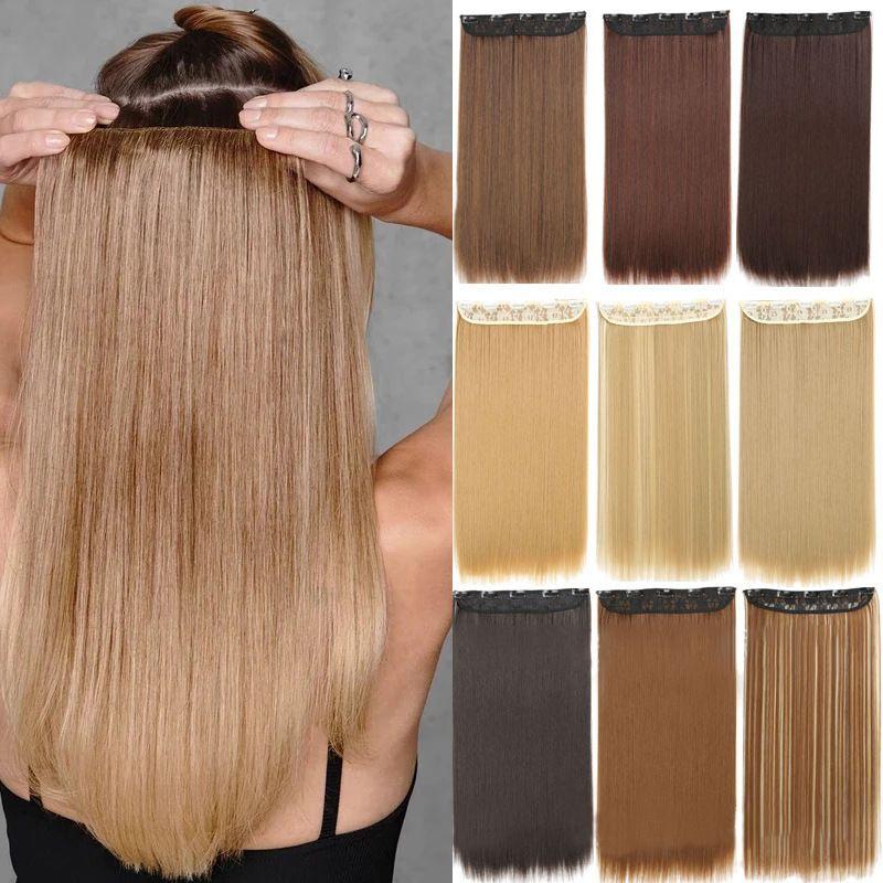 Hair Extensions [Store Hot Sale] Manufacturer One Piece 5 Clips ...