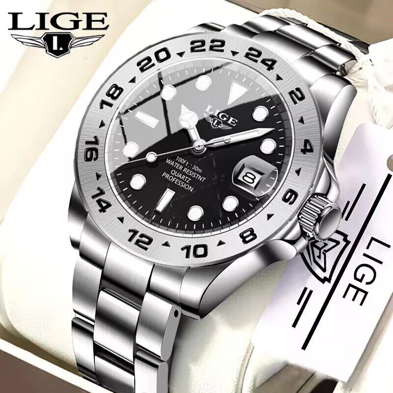 Lige watch for men original waterproof simple fashion luminous - TikTok ...