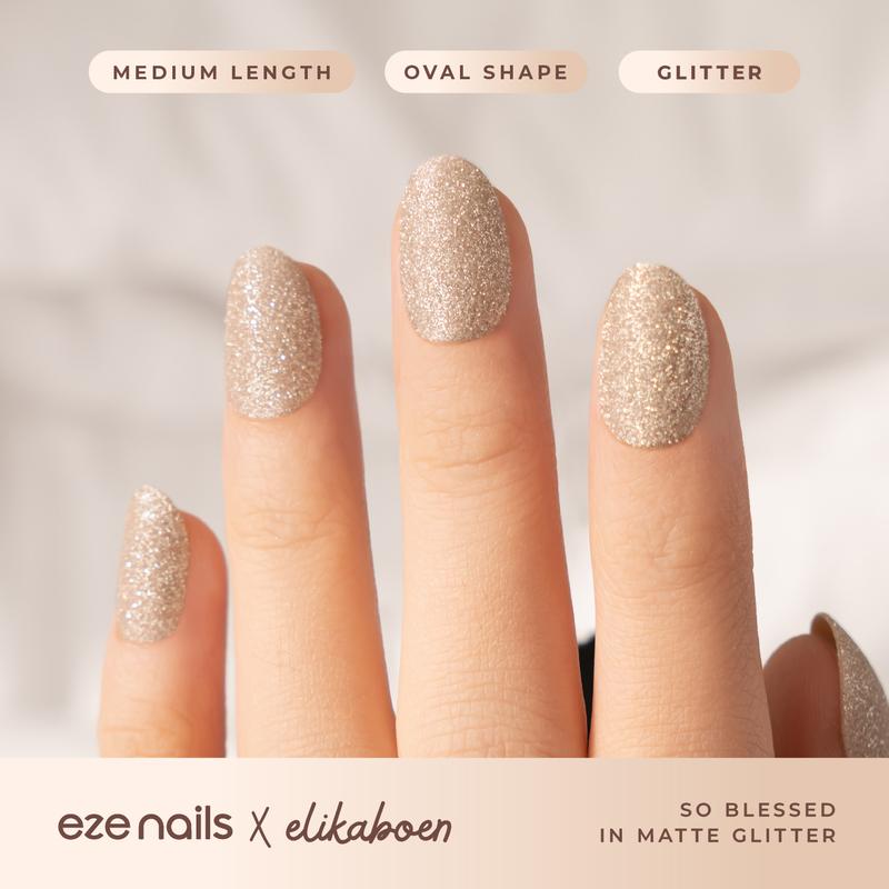 Eze Nails - So Blessed In Matte Glitter Spot On Manicure (Kuku - Shop ...