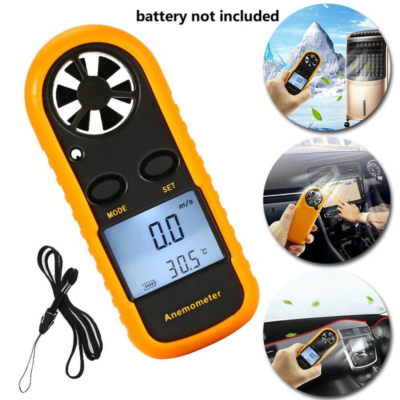 Digital LCD Air Wind Speed Anemometer Temperature Gauge Mete - TikTok ...