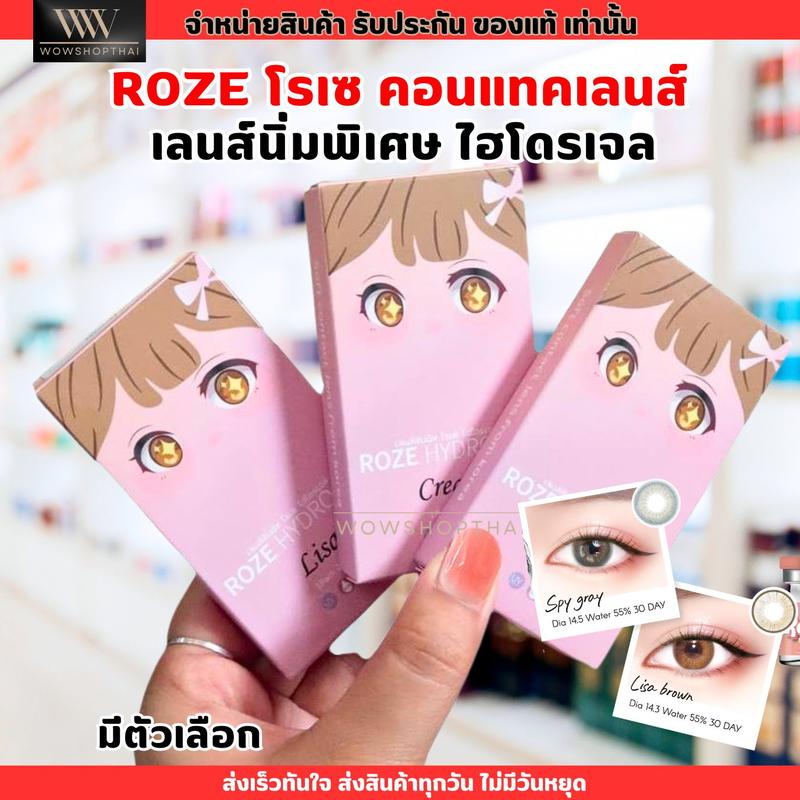 (เลนส์นิ่มพิเศษ) โรเซ คอนแทคเลนส์ ไฮโดรเจล Roze contactlens Made ...