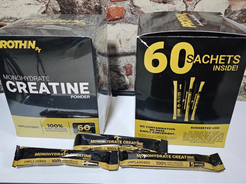 Prothin Creatine Monohydrate Sachet Muscle Booster Dietary Supplement ...