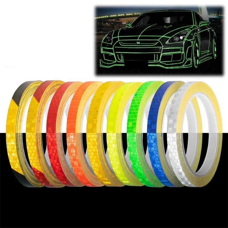 1cm*8m Reflective Tapes 9 Colors Reflectors Warning Tape Night - TikTok ...