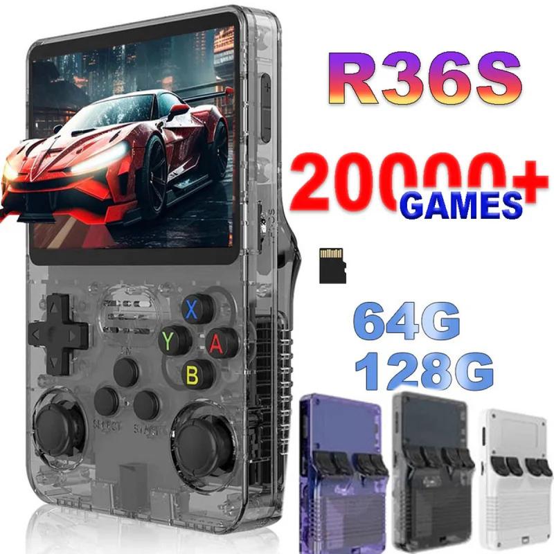 Konsol Permainan Video Pegang Tangan, MobiLite, R36S, Reka Bentuk ...