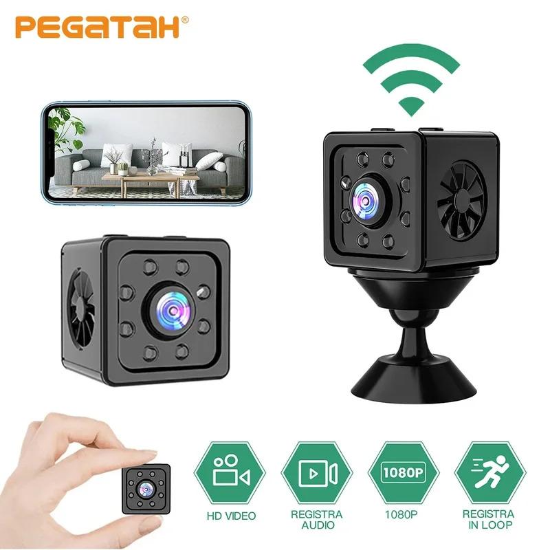 Kamera WiFi Mini, PEGATAH, Resolusi HD 1080P, Perakam Video Suara ...