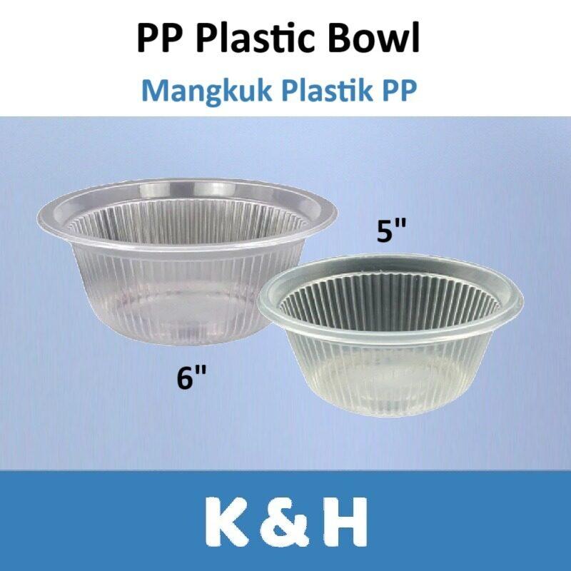 Cawan Plastik / Disposable PP Plastic Bowl / Party Bowl - 320ml ...