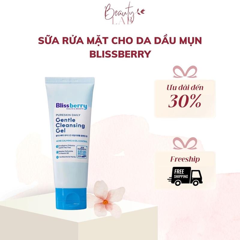 Beauty Lab Premium | Sữa Rửa Mặt Cho Da Dầu Mụn Blissberry Pureskin ...