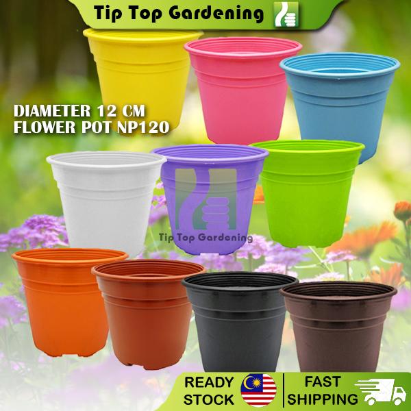 Diameter 12cm Pasu Bunga Plastik Mini NP120 Berkebun Succulent - TikTok ...